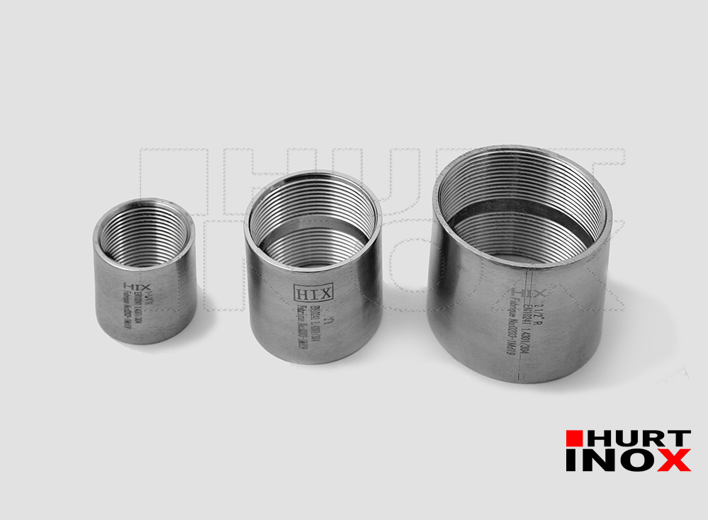 Mufa nierdzewna 4” DN100, cylinder, tulejka, złączka gwintowana - HurtInox.pl - Nierdzewne ...