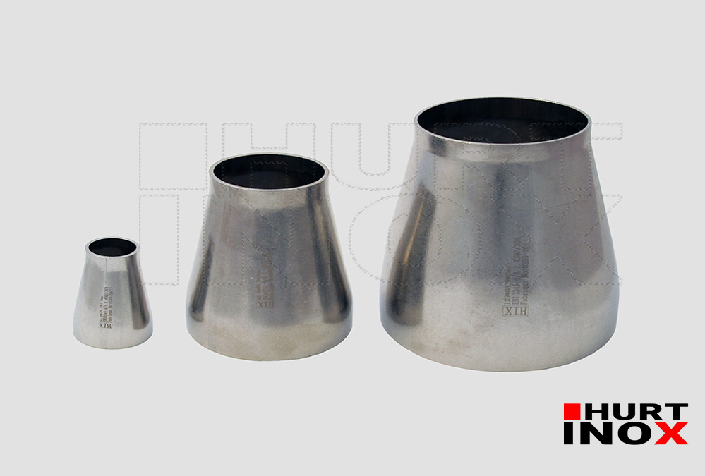 Redukcja stożkowa fi 101,6 / 88,9 symetryczna, nierdzewna zwężka do wspawania - HurtInox.pl ...